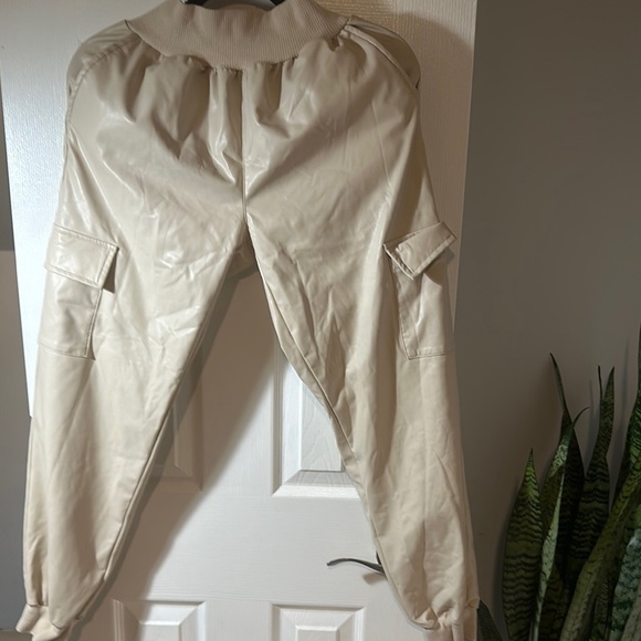 Fate | Pants & Jumpsuits | Fate Cream Track Pants With Relaxed Fit And ...